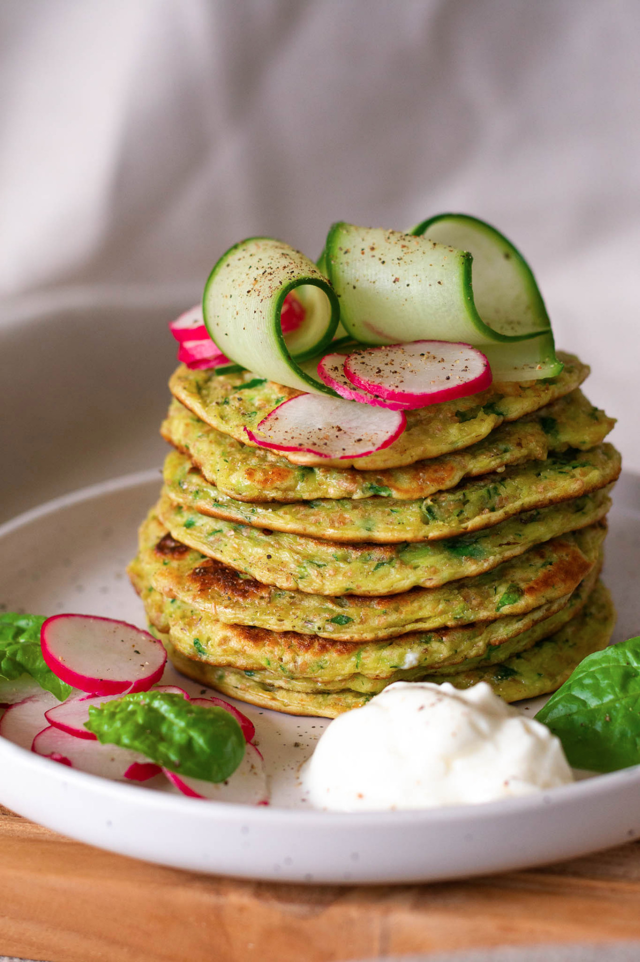 Pannenkoek spinazie & courgette